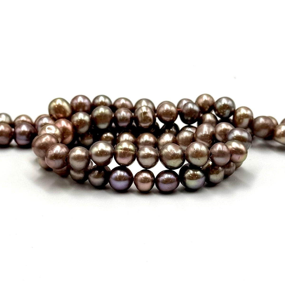 Colored Freshwater Pearls, Golden Brown, 5-6mm – Uniq Perler