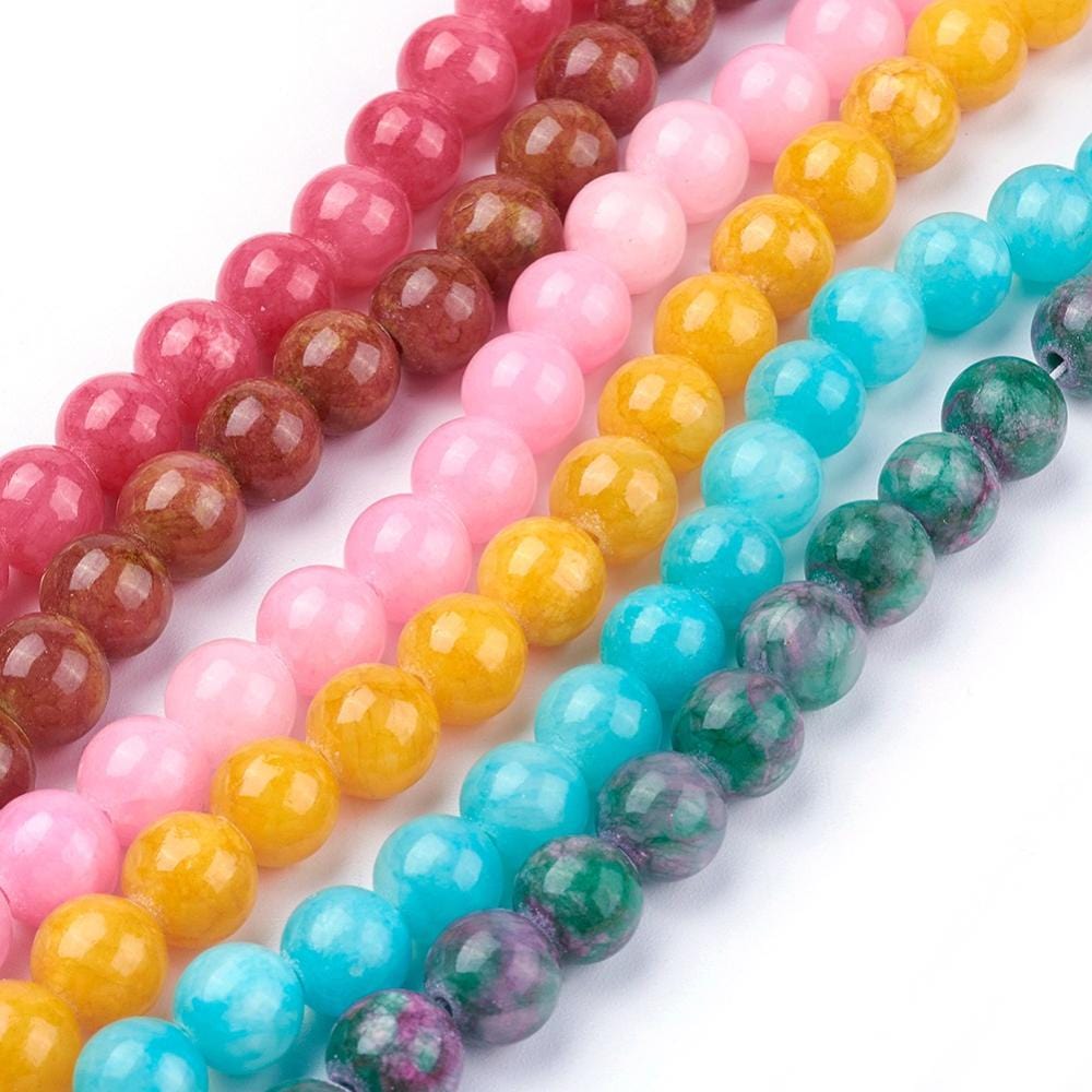 Jade Perler – Mix Farver (8mm, 10 Strenge) | Uniq Perler