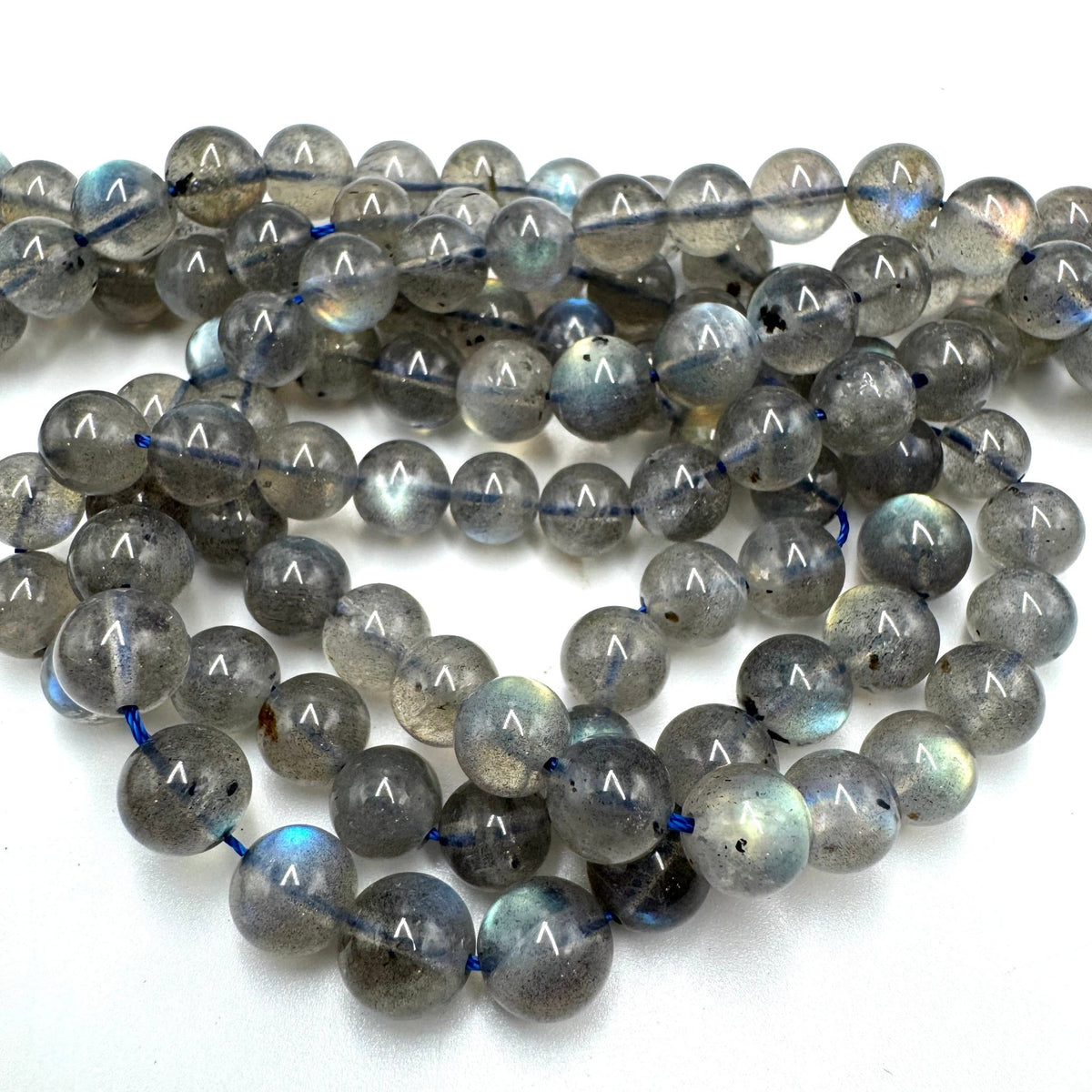 Labradoritt – Sjeldent Kvalitet, Rund (8mm) | Uniq Perler