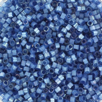 Miyuki Delica Beads, DB 1811, Silk Satin Dyed Dusk Blue, 11/0, Uniq Perler