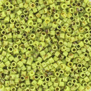 Miyuki Delica Pärlor, DB 2265, Opaque Picasso Chartreuse, 11/0 – Uniq ...