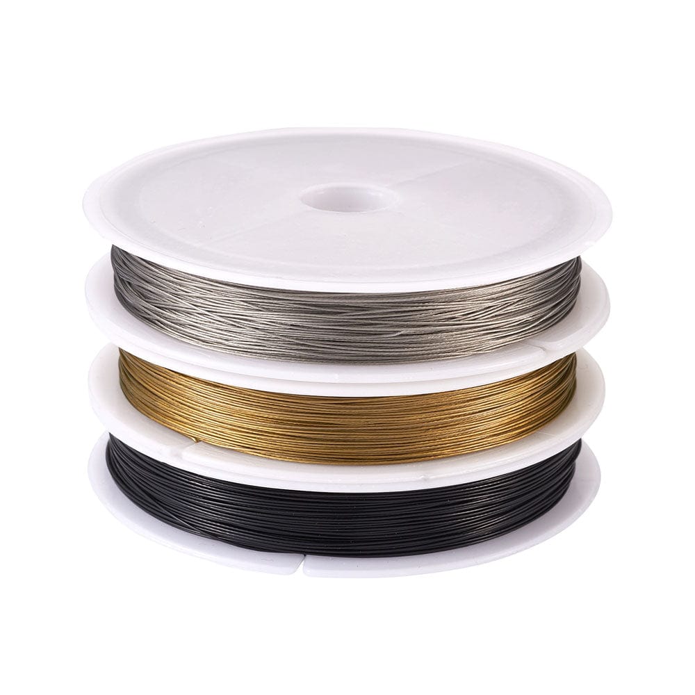 Tiger Tail Wire Set 0.38mm (3 Colors, 180m) | Uniq Perler