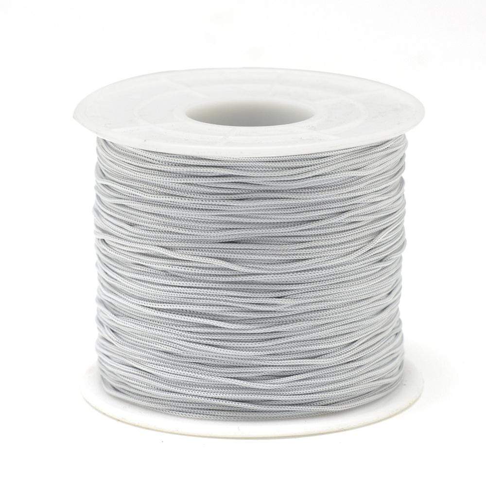 Polyester cord – Gray (0.5mm, 120m) | Uniq Perler